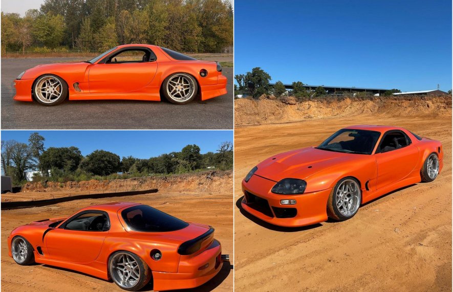 იაპონური ფრანკენშტაინი Mazda Rx 7 Toyota Supra ს ცხვირით