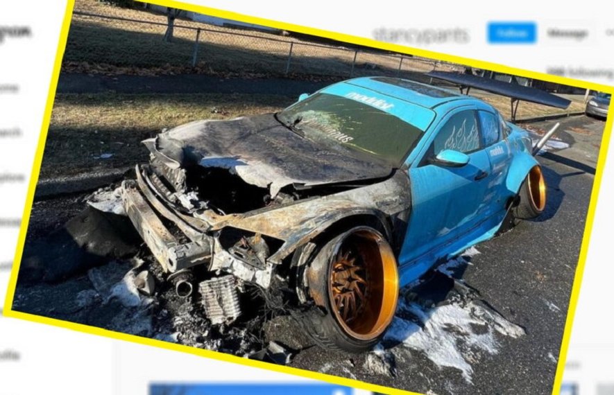 Instagram ის მომხმარებელს დადაბლებული Mazda Rx 8 დაუწვეს